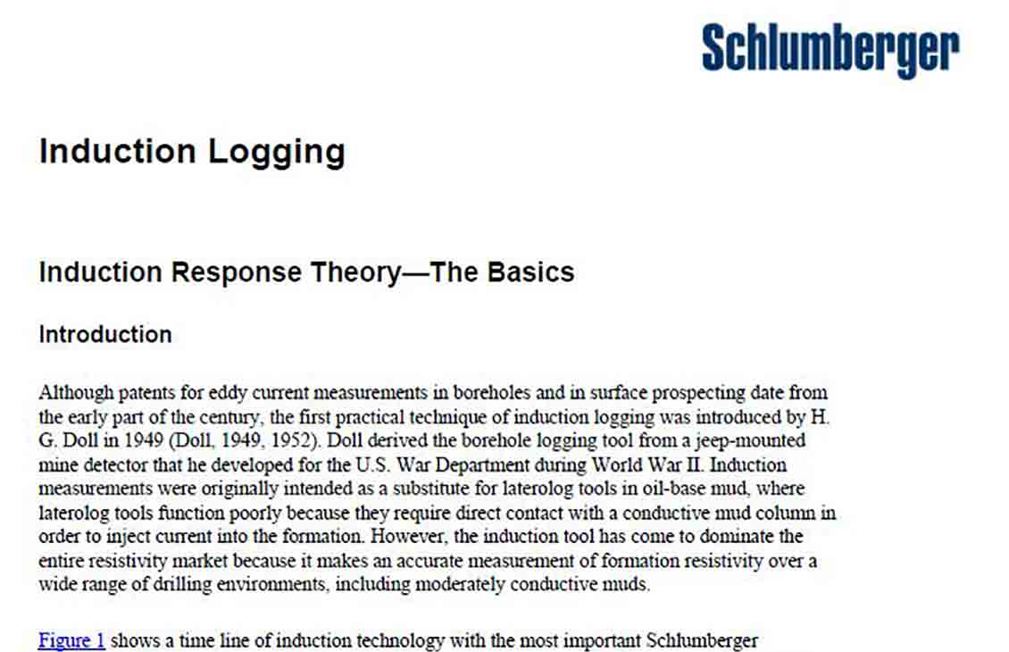 Induction Logging Manual | Schlumberger